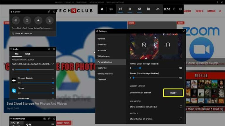 How To Move Windows (Xbox) Game Bar Recording Widget (Change Position)
