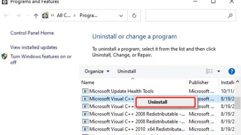 Fix: "Newer Version of Microsoft Visual C++ 2010 Redistributable ...