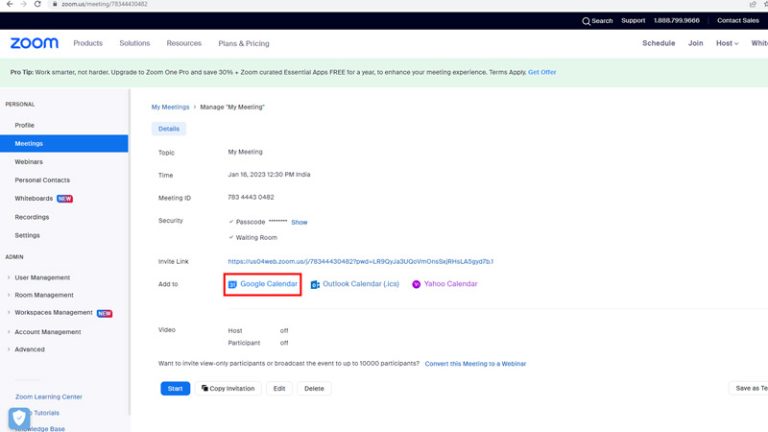 Zoom: How to Integrate with Google Calendar (2023)