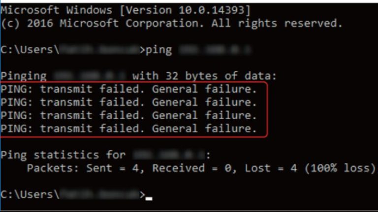 Fix: "Ping Transmit Failed General Failure" Error (2023)