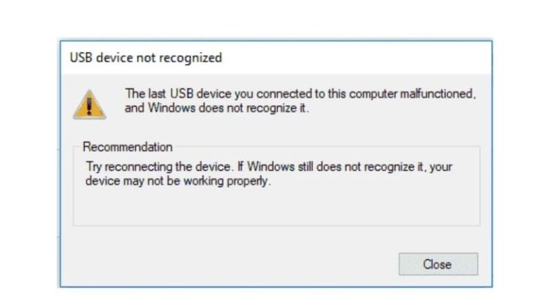 Fix The Last Usb Device Malfunctioned Error 2023