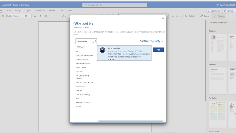 Microsoft Word: How to Integrate ChatGPT (2023) Microsoft Word: How to Integrate ChatGPT (2023)