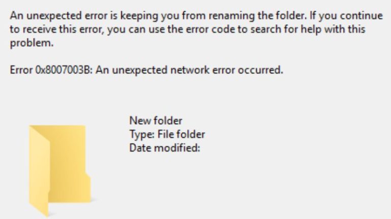 Fix "Error 0x8007003b: Unexpected network error occurred" (2023)