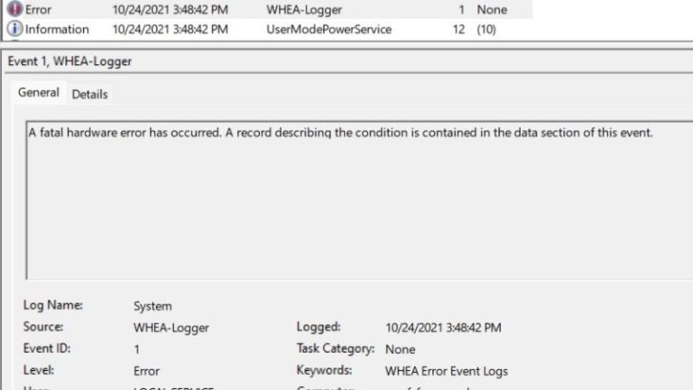 Fix: WHEA Logger Fatal Hardware Error on Windows (2023)