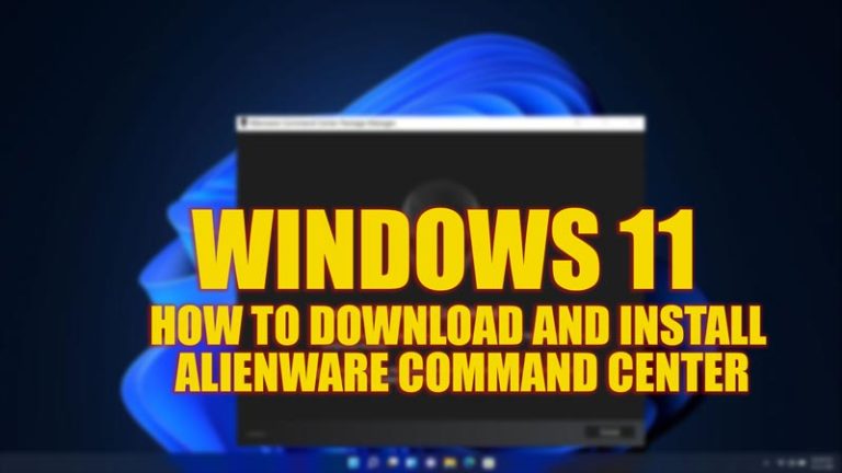 Windows 11: Download Install Alienware Command Center (2023)