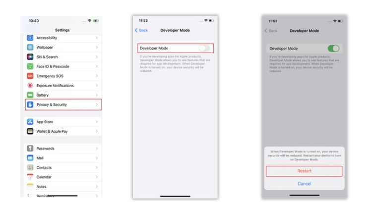 How to Enable Developer Mode on iPhone with iOS 17?