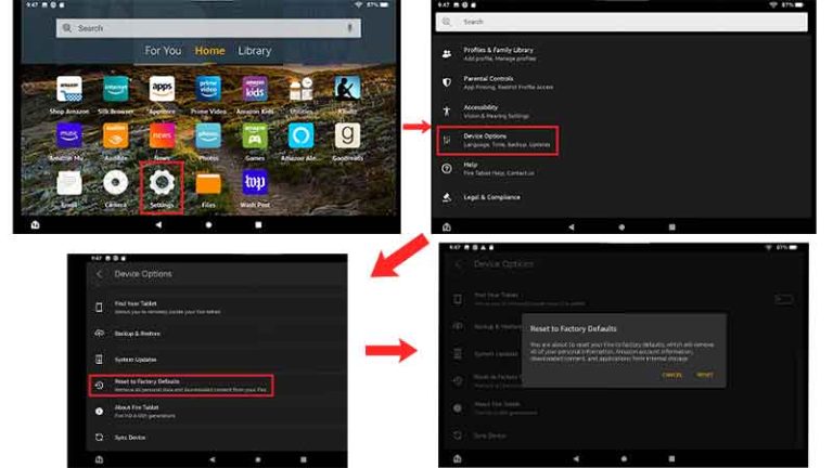 How To Hard Reset Kindle Fire - Restore Factory Settings