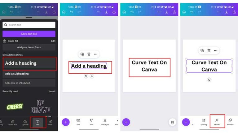 Bend Text In Canva - 2 Ways to use Curve Text Effect Tool