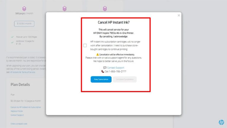 How To Cancel HP Instant Ink Plan Subscription?