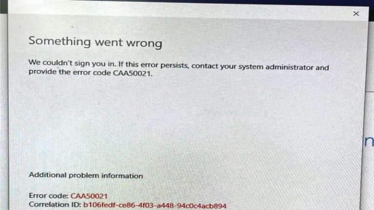 Fix: Microsoft Office Error Code CAA50021 (2023)